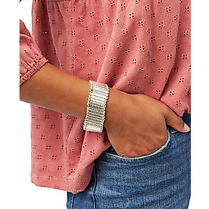 Lucky Brand Silver-Tone Statement Link Bracelet