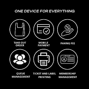 POS PDA Q2i Receipt Printer 58mm High Speed Thermal Printer with Android 8.1, 5.5’’ Touch Screen. Handheld Mobil Point of Sale Tablet. Scan1D barcodes. Support 3G. 1GB RAM + 8GM ROM