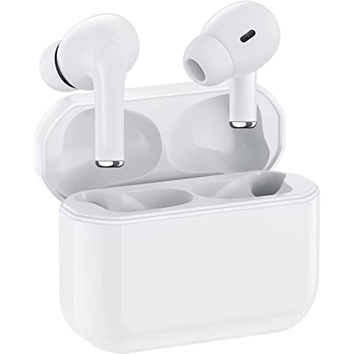 Lasuney IPX8 Waterproof Bluetooth 5.0 True Wireless Earbuds with Wireless Charging Case and mic, 30H Cyclic Playtime Headphones for iPhone Android, in-Ear HI-FI Stereo Earphones Headset for Sport