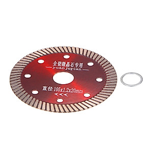 HARFINGTON Diamond Blade, 4" 105mm Diamond Saw Blades Diamond Cutting Wheel with 20mm Arbor for Angle Grinder for Cutting Tile Concrete, Masonry, Brick, Marble and Other Stone, Red