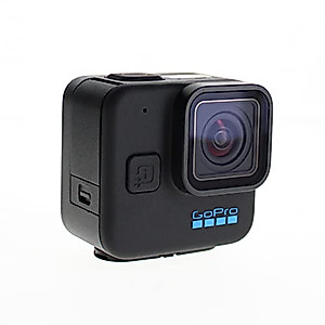 GoPro HERO11 (Hero 11) Black Mini - Waterproof Action Camera with 5.3K Ultra HD Video, 24.7MP Photos, 1/1.9" Image Sensor, Stabilization (CHDHF-111-TH) + 50-in-1 Accessory Kit + 64GB Card + More