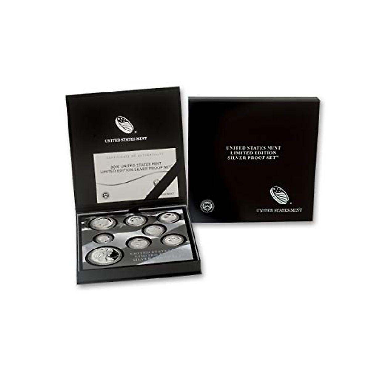 2012 S -2013-2014-2016-2017-2018 Limited Editions 8-Piece Silver Proof Sets including Proof Silver Eagles $1 US Mint Choice DCAM with Original Packaging, Sleeve and COA - Total of 6 Sets