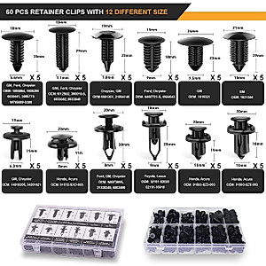 Dualeco Trim Removal Tool Set 102Pcs, Car Trim Puller Tool Kit, Plastic Pry Tools Set for Trim/Panel/Door/Audio, Auto Clip Pliers/Fastener Remover Set, Car Terminal/Stereo Removal Tool