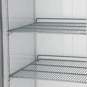 PEAKCOLD Single Door Commercial Reach In Stainless Steel Freezer, White Interior; 23 Cubic Ft, 29 Wide inch