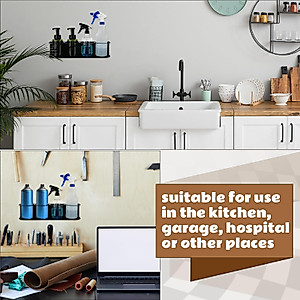 Therwen 2 Pcs 4 Holes All Purpose Steel Spray Bottle Holder Heavy Duty Spray Can Holder Rack Organizer Easy Install Wall Mount Paint Spray Bottle Organizer Storage Rack for Garage Home Workspace