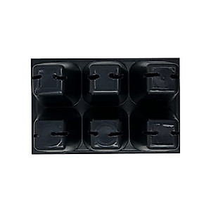 The Hydroponic City Seed Starter Tray, 144 Cells (24 Trays - 6 Cells Per Tray) + THCity Stakes