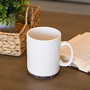Serami 28oz Super Large White Coffee Mugs. Large Handles and Ceramic Construction, Set of 2