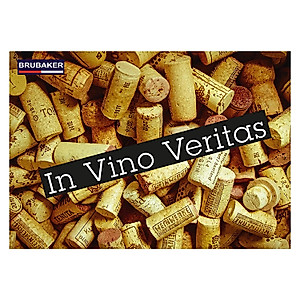 BRUBAKER Wine Bottle Holder 'Home Sweet Home' - Table Top Metal Sculpture - with Greeting Card