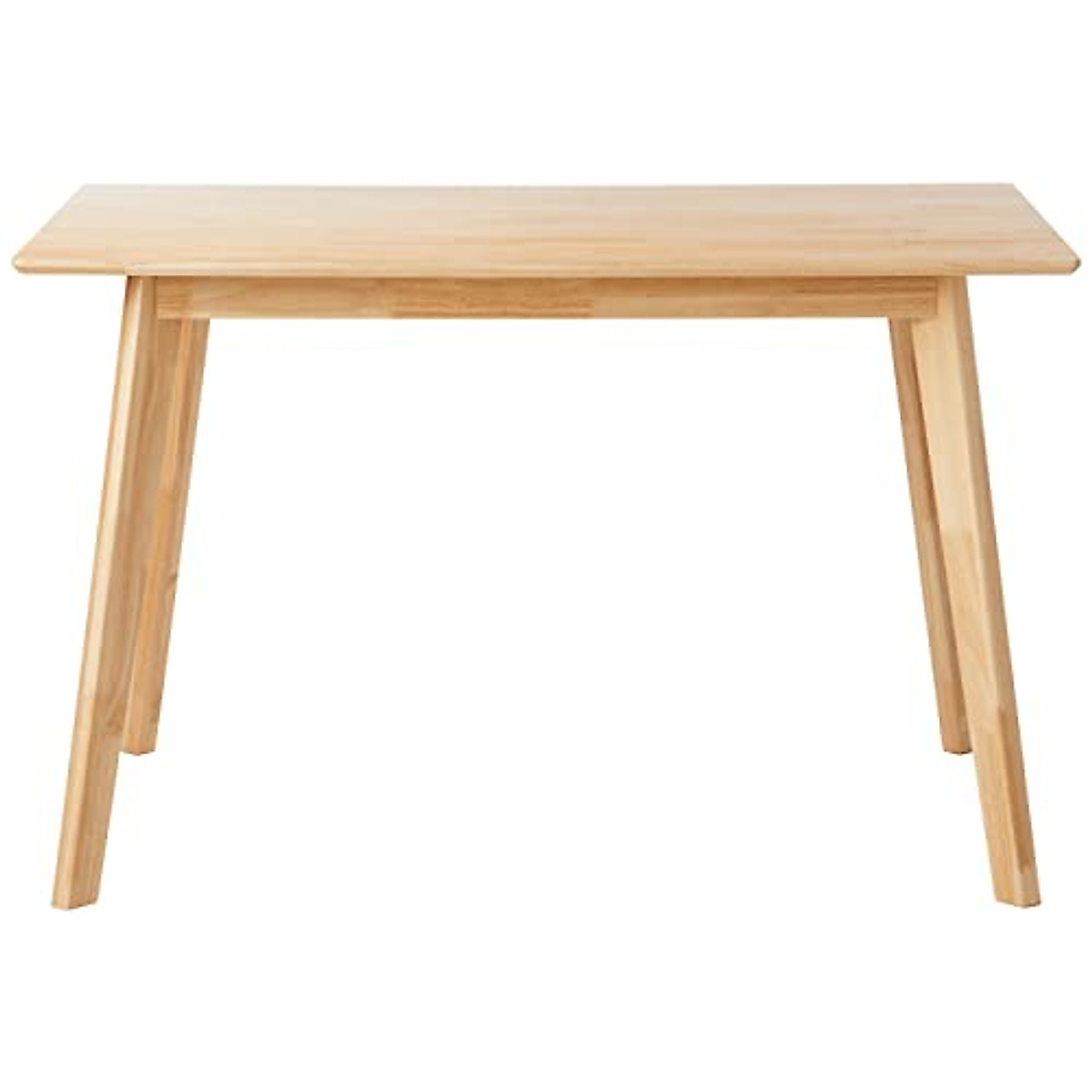 Amazon Basics FSC Certified Solid Wood Kitchen Rectangular Dining Table, Natural Wood, 29.5"D x 47.2"W x 29.5"H