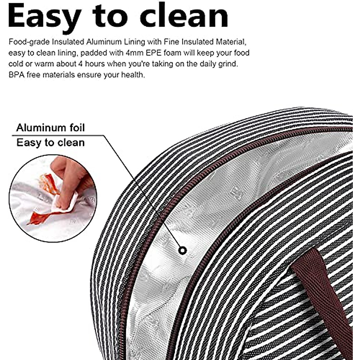 BALORAY Lunch/Tote Bag for Women Lunch Box Insulated Lunch Container