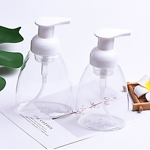 Bekith 12 Pack Foaming Soap Dispenser Pump Bottles, 8oz (250ml) Foaming Hand Soap Dispenser, Refillable Liquid Soap Foaming Dispenser, Empty Plastic Bottles for Kitchen, Bathroom, Commercial, Clear