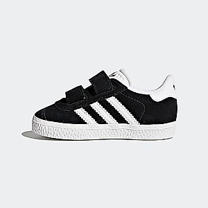 adidas Originals Kids Gazelle CF I Black/White/White 7 Toddler M