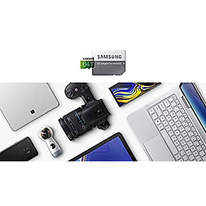 SAMSUNG ELECTRONICS EVO Select 256GB MicroSDXC UHS-I U3 100MB/s Full HD & 4K UHD Memory Card with Adapter (MB-ME256HA)