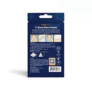 Hanhoo T-Zone Pore Patch, 4 Pore Patches and 4 Triangle Blemish Patches, Improves Look of Clogged Pores, Mattifies, Shrinks Pimples on T-Zone, Blackhead and Acne Treatment, Korean Skincare