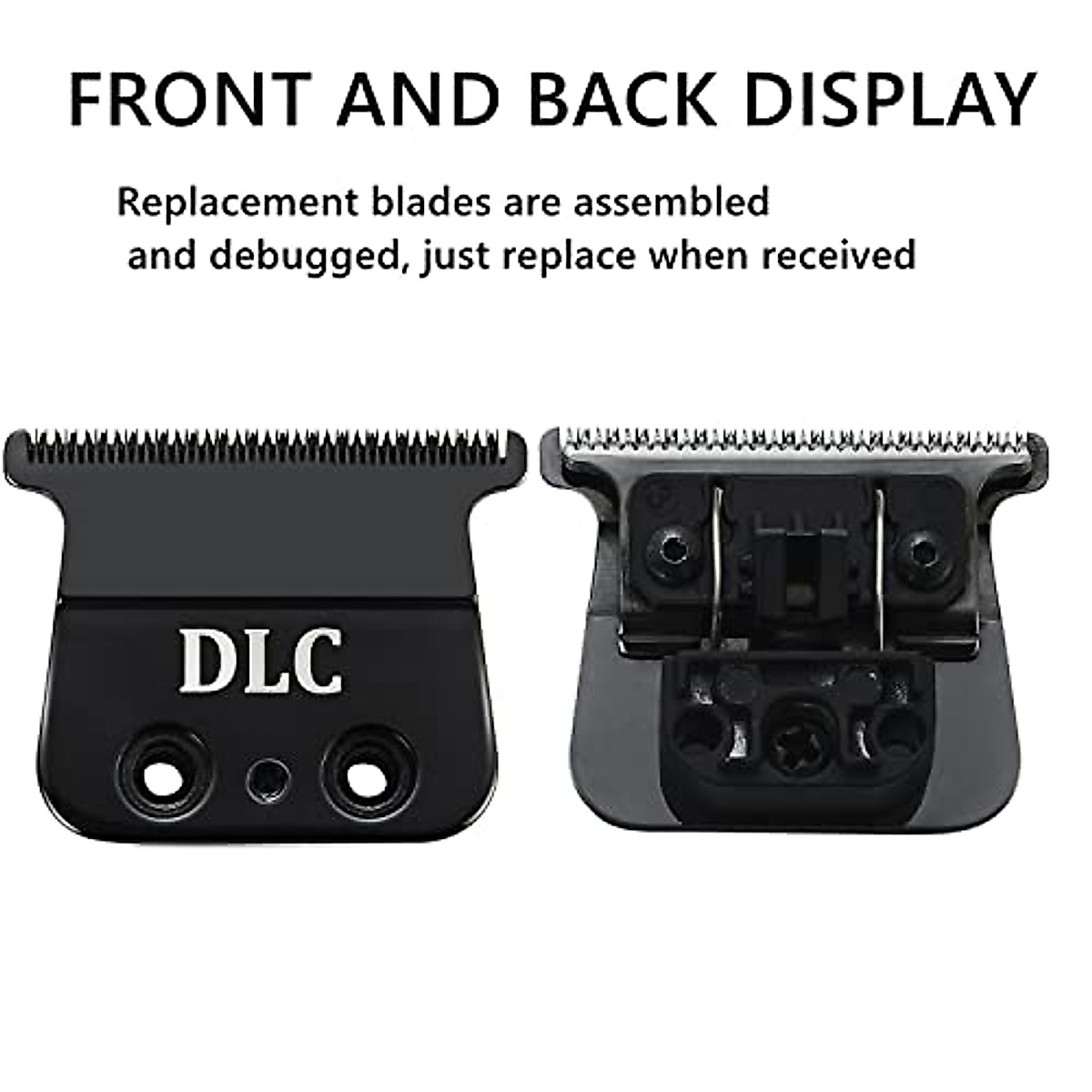Replacement Blades DLC 2.0 Compatible With BaBylissPRO FX787 and FX726,for Outlining Hair Trimmers FX787 and LoPROFX Trimmers FX726,Black