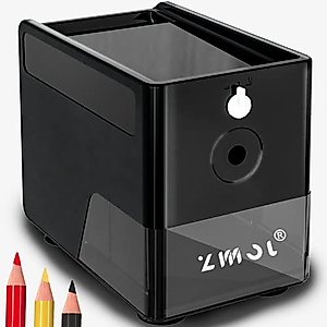 ZMOL Electric Pencil Sharpeners, Classroom Pencil Sharpener,Heavy Duty for 6-8mm Wooden/Colored Pencils,3 Sharpness Settings,Essential School Supply for Classroom Office Home
