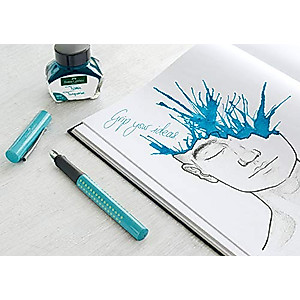 Faber-Castell 140916 Grip 2010 M Fountain Pen - Turquoise