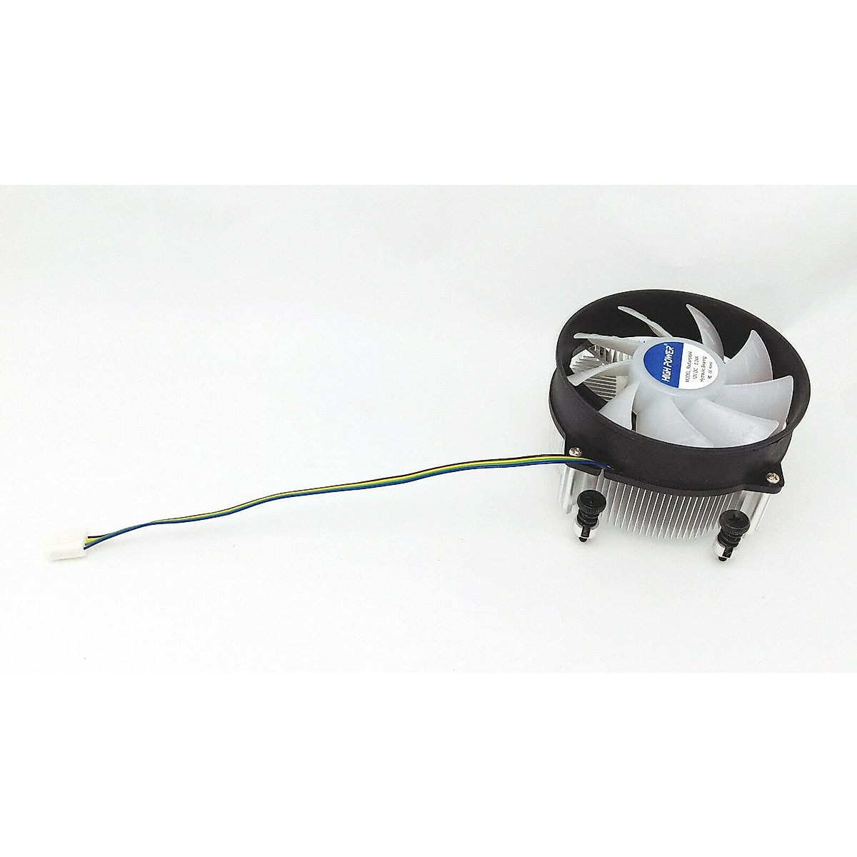 HIGH POWER BlueAM4 Blue LED Light CPU Air Cooler with Aluminum Heatsink & 95mm PWM Cooling Fan for AMD Ryzen 5,7,9 Processor/Socket AM4 / AM5 PC Motherboard