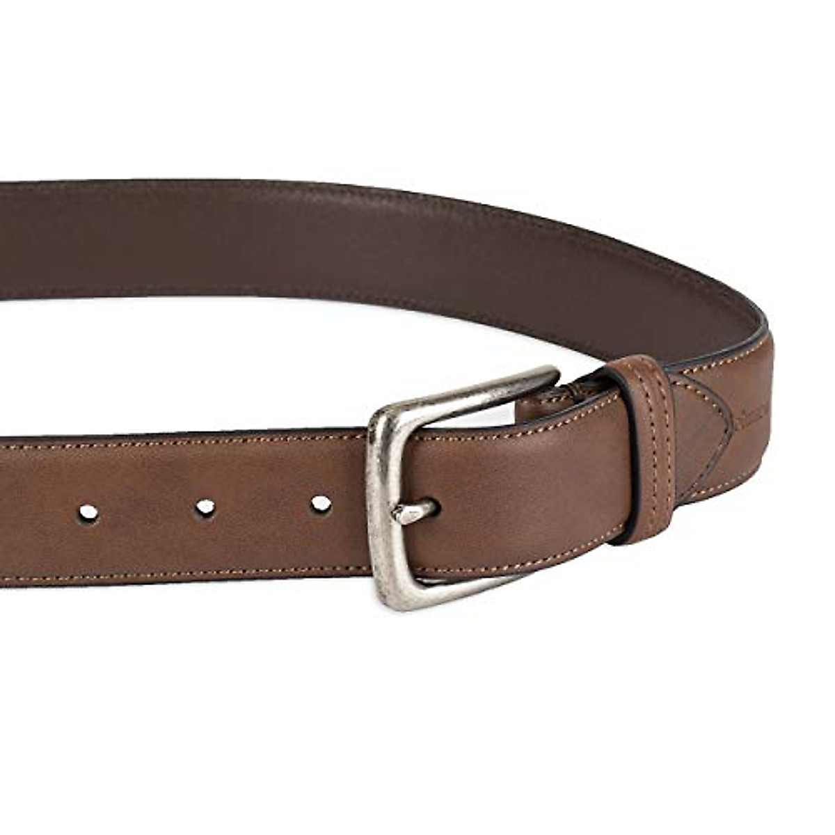 Columbia Men's Trinity Logo Belt-Casual Dress with Single Prong Buckle for Jeans Khakis