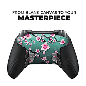 DreamController Cherry Blossom X-box Elite Controller Series 2 Limited Edition Custom Elite Series 2 Controller for X-box One/Series X/S. with Advanced Hydro-Dip Paint Technology (Not Just a Skin)