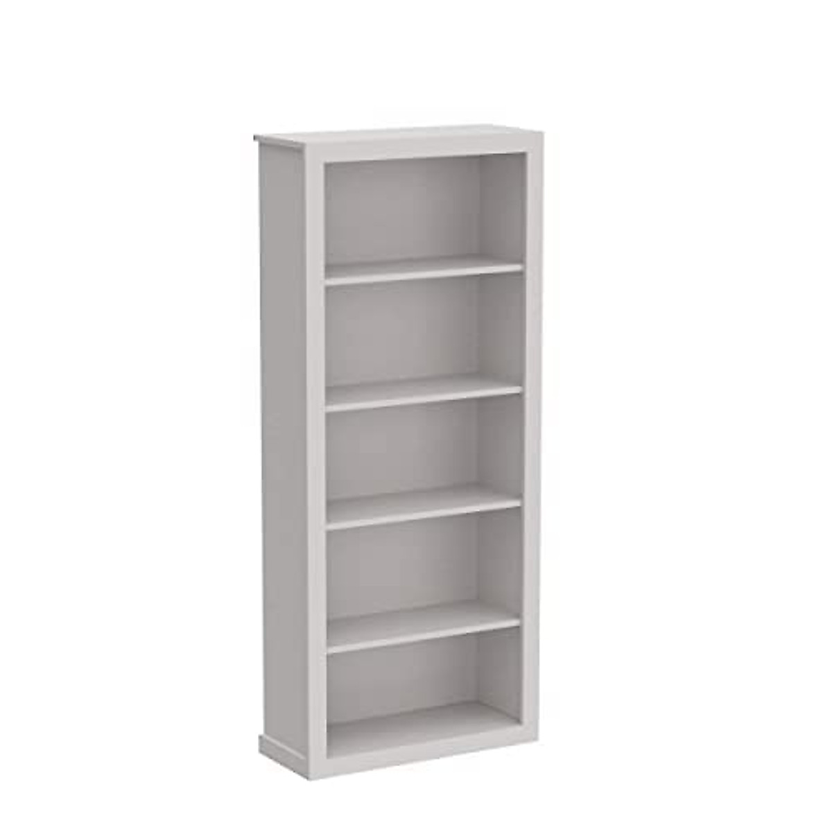 Edenbrook Sumac Bookcase, 5-Shelf Organizer for Bedroom Furniture or Home Office Furniture, White Bookshelf