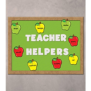 Carson Dellosa Fall Apples Cutouts, 36 Apple Cutouts for Bulletin Board and Classroom Décor, Seasonal Classroom Cut-outs, Fall Cutouts for Classroom Bulletin Board Decorations and Fall Décor