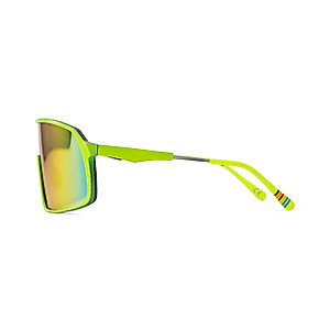 Foster Grant Sun Luv Crushing On Fun Shield Sunglasses, Neon Green, 56mm