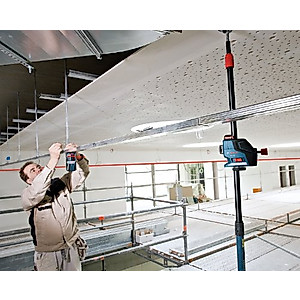 BOSCH Telescoping Pole with 1/4-Inch by 20-Inch Laser Mount BP350