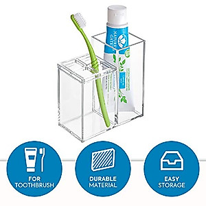 iDesign Clarity Wall Mount Nail Polish Storage Rack with 3 Shelves for Bathroom, Closet, Bedroom, Set of 1, Vanity Organizer