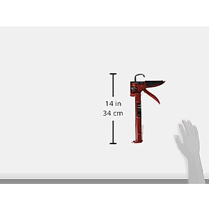 Performance Tool W54250 Ratcheting Caulk Gun with Built-In Nozzle Cutter for Easy Material Application
