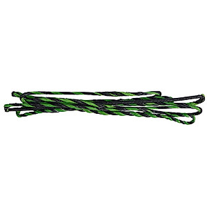 TOPARCHERY 57" Actual Length Mulcolor Flemish Fast Flight Plus Replacement Recurve Bowstring Bow String by Traditional Bow Archery Products (Black & Green)