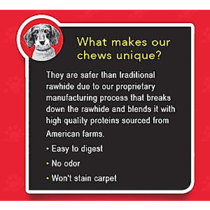 ETTA SAYS! Premium Crunchy Dog Chews Variety Pack of 12 – Made from USA Sourced Rawhide, Grain-Free, Easy to Digest, Low Odor, Won’t Stain Carpet
