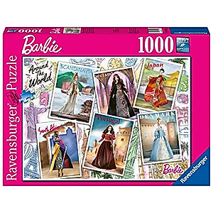Ravensburger Barbie Around The World 1000 Piece Jigsaw Puzzle for Adults - Every Piece is Unique, Softclick Technology Means Pieces Fit Together Perfectly