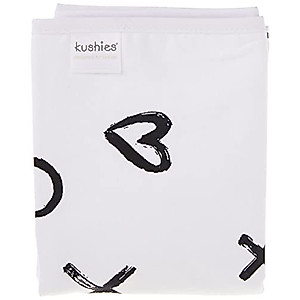 Kushies Deluxe Change Pad Flannel, XO Black & White (P210-639)