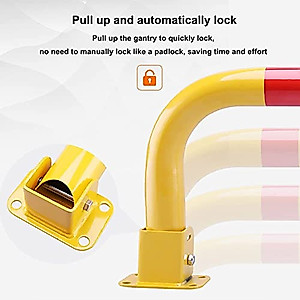 SEFAX Parking Space Lock Folding Parking Barrier, Manual Parking Space Lock & Manual Parking Blocker & Car Parking Gadgets
