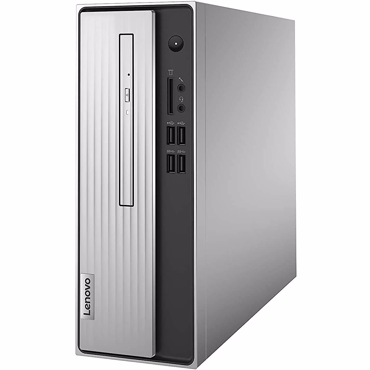 Lenovo IdeaCentre 3 07ADA SFF Desktop, AMD Athlon Silver 3050U 2.3GHz, 4GB Memory, 1TB HDD, DVD-RW, WiFi + BT, Windows 10 Home, Silver