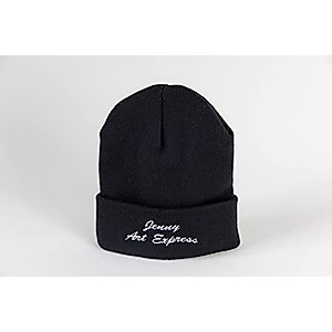 Custom Embroidered Beanies - Add Your Text or Name - Personalized Winter Knit Cap Hats Black