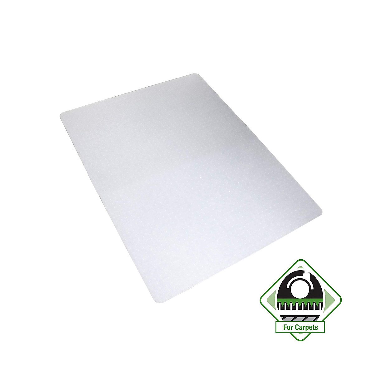 Marvelux Polypropylene Chair Mat for Low Pile Carpets and Carpet Tiles (up to 1/4" Thick), 29” x 46” White Office Carpet Protector, Rectangular, Eco-Friendly, Shipped Flat