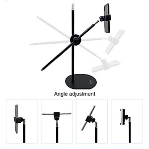 CAOGE Overhead Phone Stand, Live Stand, Adjustable Tabletop Phone Mount, Phone Holder Mount 360° Rotation, Long Arm Bracket for Filming, Tiktok, Crafting, Baking, Drawings, Cooking and Recording