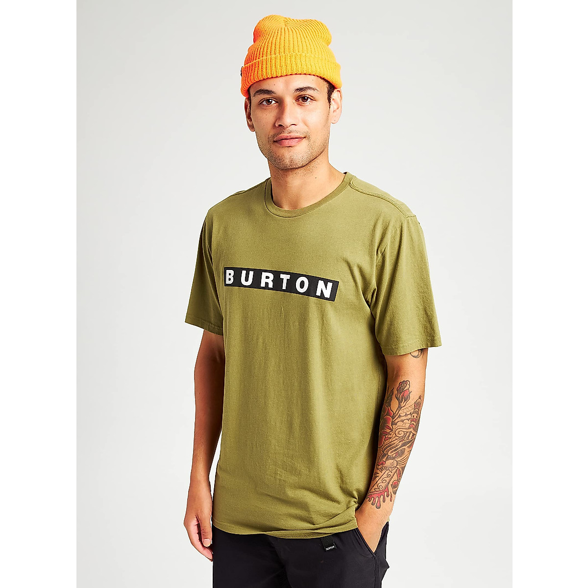 Burton Men's Standard Vault Short Sleeve Tee, Martini Olive, Medium