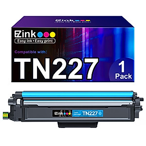 E-Z Ink (TM) High Yield Compatible Toner Cartridge Replacement for Brother TN227 TN-227 TN223 TN-223 use with MFC-L3770CDW MFC-L3750CDW HL-L3230CDW HL-L3290CDW HL-L3210CW MFC-L3710CW (1 Cyan)