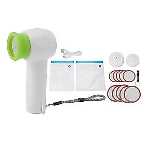 Kuuleyn Vacuum Sealer Machine, Handheld Vacuum Sealer, Extends Food Freshness, Electric Food Vacuum Sealer, Cordless Handheld Multifunctional Food Vacuum Sealer with Bags Lids