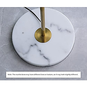 MichiDeco Floor Lamp, 3-Light Mid-Century Floor Light, Frosted Glass Globes Lamp for Bedroom or Living Room