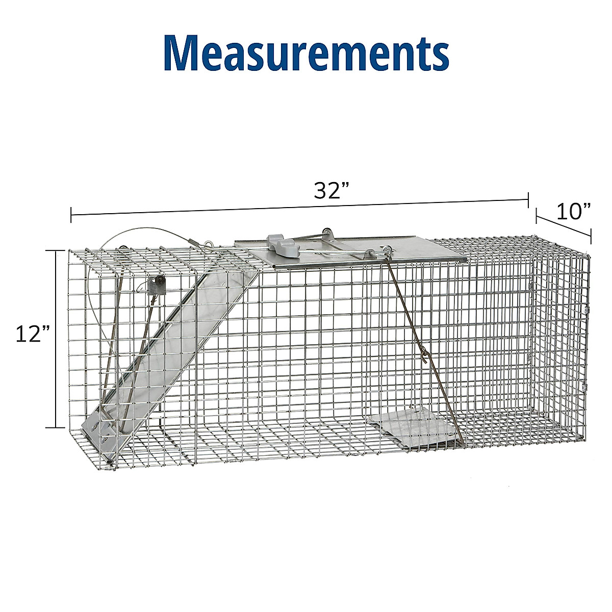 Havahart 1085 Large 1-Door Easy Set & Release Humane Live Animal Trap for Armadillos, Cats, Groundhogs, Muskrats, Nutria, Opossums, Racoons, Skunks, and Other Similar-Sized Animals