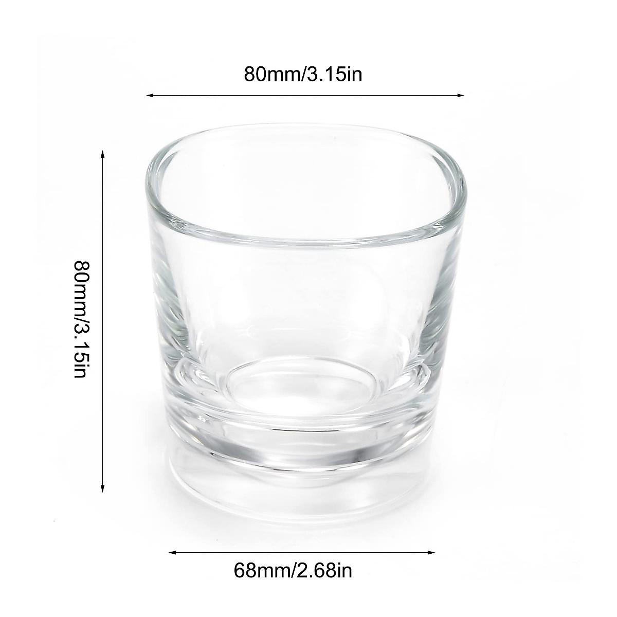 Generic Charger Glass Cup for Philips Sonicare Diamondclean Toothbrush, Replacement for HX93 HX99 Series Charger Glass, Compatible with HX9331 HX9332 HX9352 HX9362 HX9392 Charging Base (Transparent)