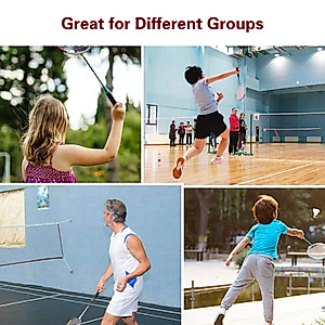 Sanung Portable Badminton Net, Standard Size Indoor Outdoor Polyester Badminton Net Replacement for Backyard Beach Garden, All Weather-proof and Wear-resistant, 20FT x 2.5FT