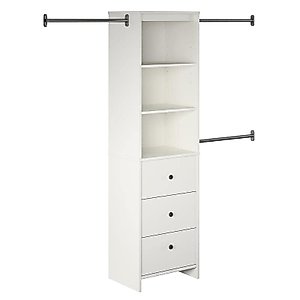 Systembuild Evolution Beckett Closet Storage Organizer, White