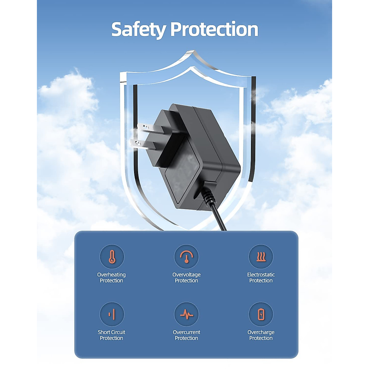 26V 24V AC Charger Fit for TaoTronics TT-PCA003, Renpho C3 RF-GM168, Chirogun 2500mAh Cordless Massage Gun Replacement Power Supply Adapter Cord (NO Fit 9V 12V Model)