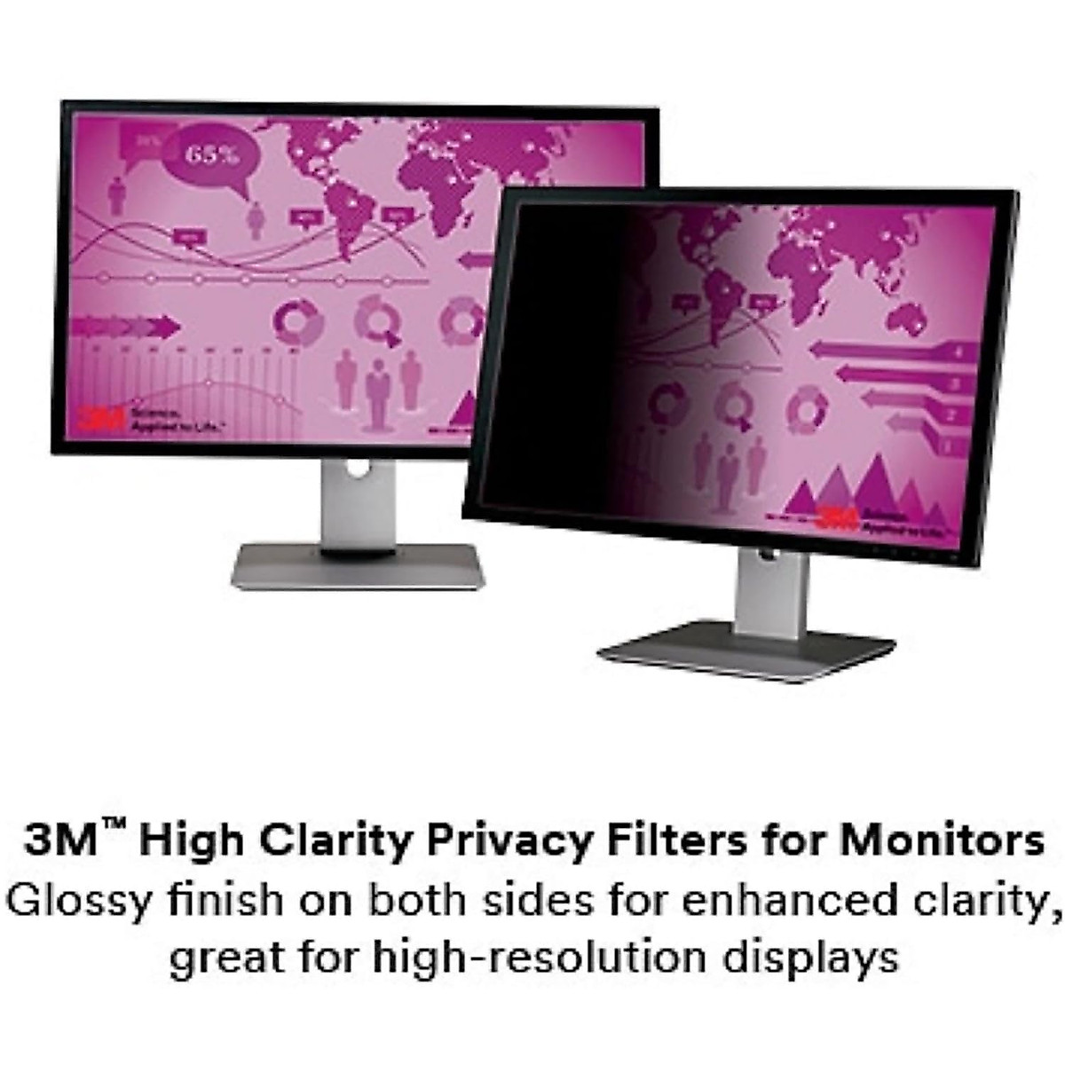 3M High Clarity Privacy Filter for 24.0" Widescreen Monitor (16:10) (HC240W1B)
