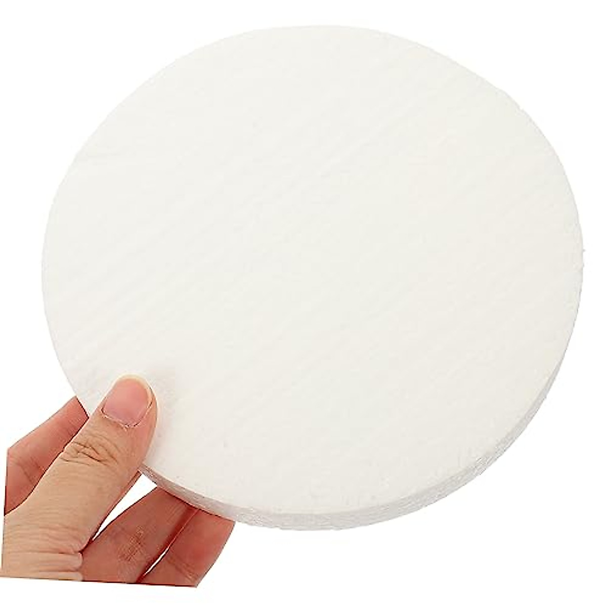 16pcs White Foam disc Fake Cake Tray Foams Cake Tray Foams Cake Stand Craft Foam Round Foam Circles Craft DIY Foams Round Cake pan Foams Cake Plate Unique Bottom Bracket Child
